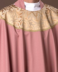 Canterbury Rose Chasuble: rose liturgical vestment for priest or deacon ...