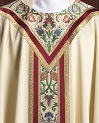 Holyrood Crimson Chasuble: liturgical vestment for priest or deacon ...