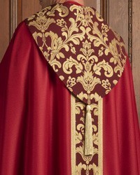 St Laurence Red Cope: red liturgical vestment for priest or deacon ...
