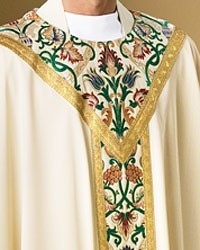 Holyrood Chasuble: cream liturgical vestment for priest or deacon – The ...